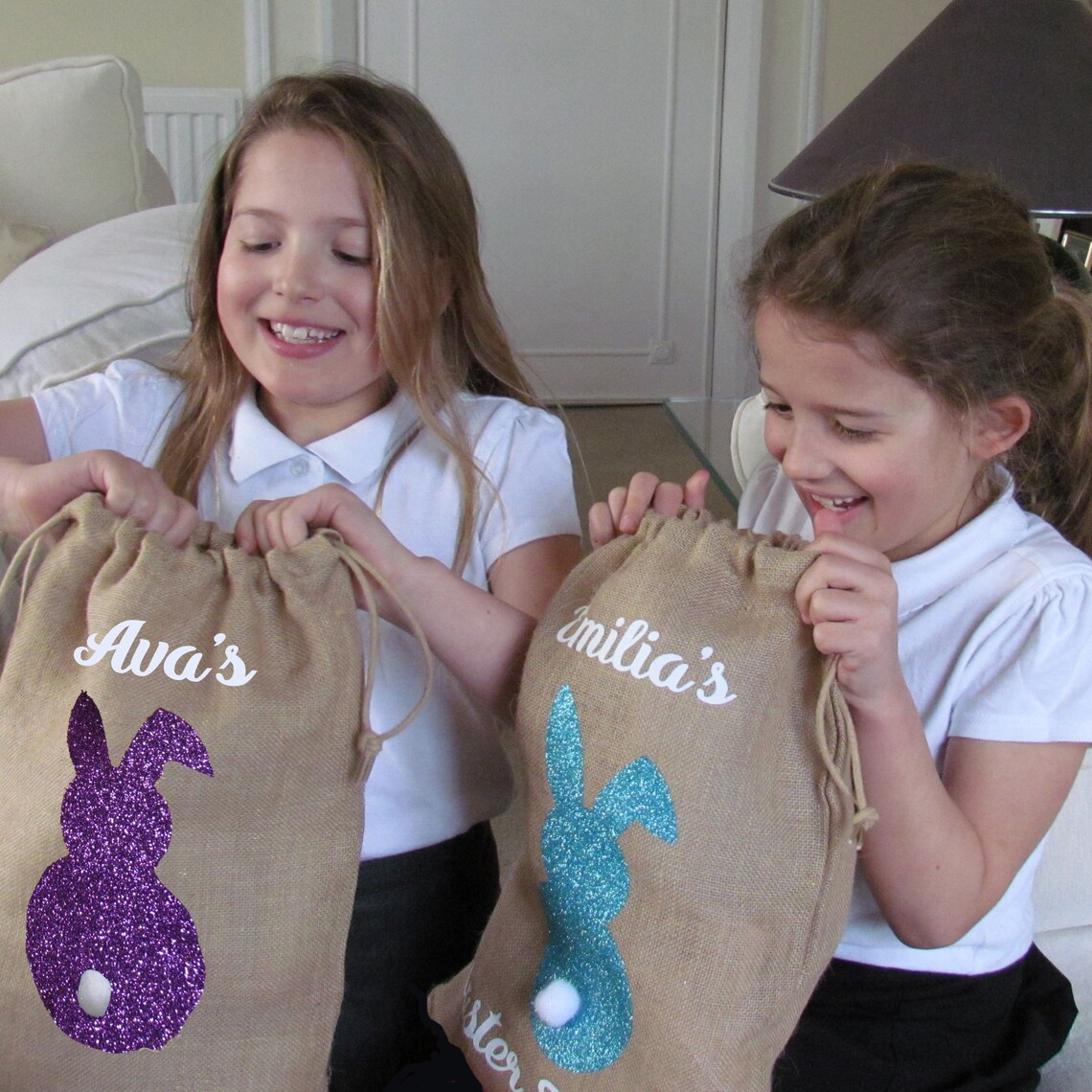 Personalised Easter Egg Hunt Bag | Personalised Easter Treats | Easter ...