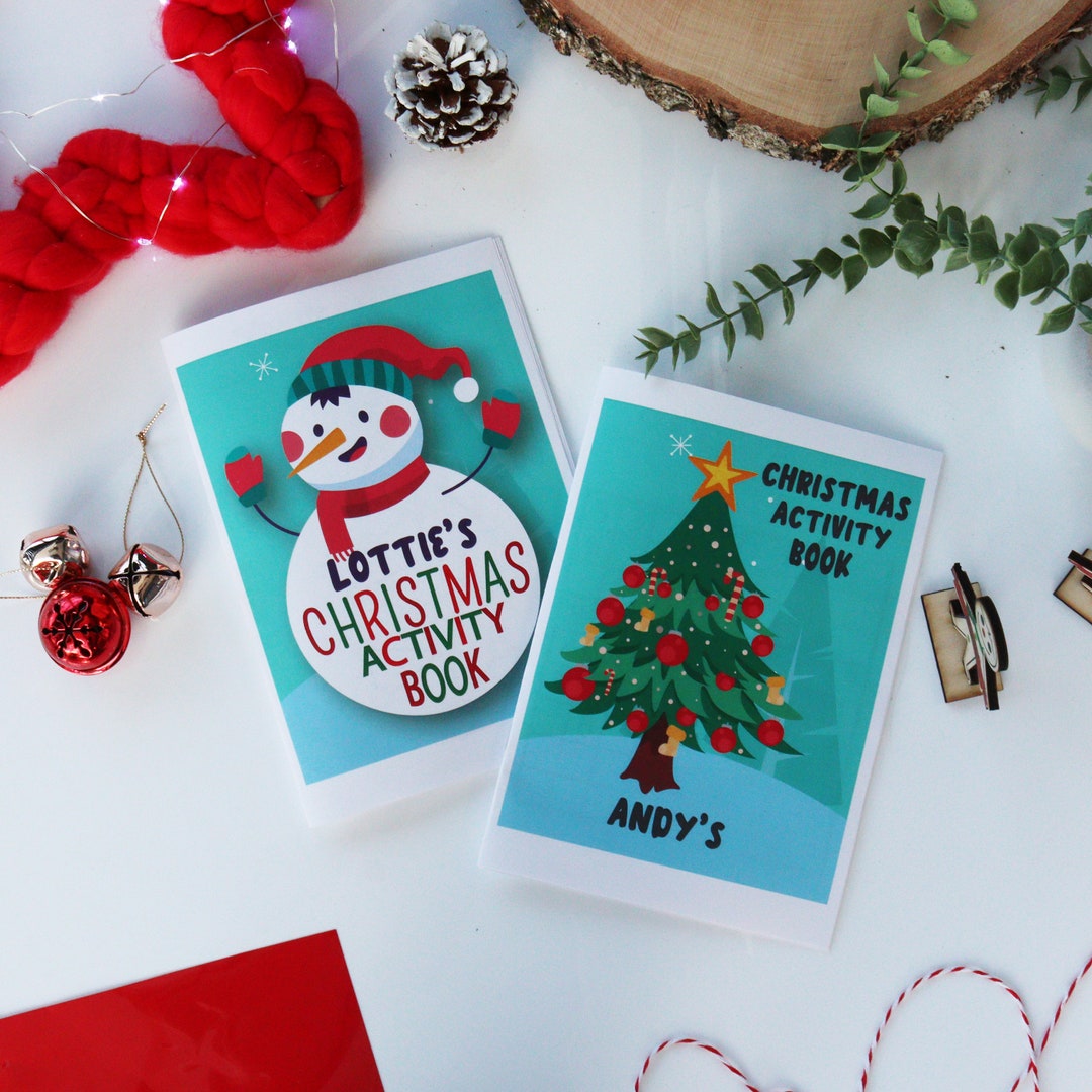 Christmas Adult and Child Activity Books | Christmas Dinner Activity ...