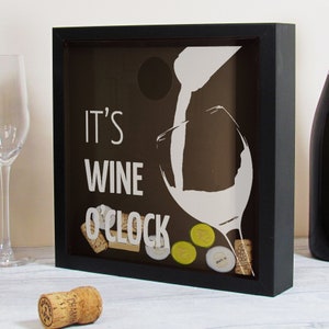 Personalised Wine Cork Collection Box | Wine Bottle Lid Storage | Wine ...