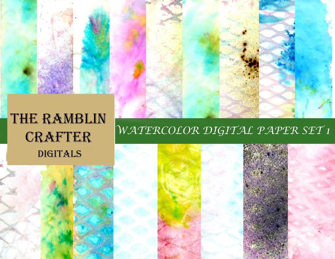 Watercolor Pages Set 1 / DIGITAL DOWNLOAD - Etsy