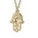 Tiny Hamsa Necklace Sterling Silver Charm Pendant Small - Etsy