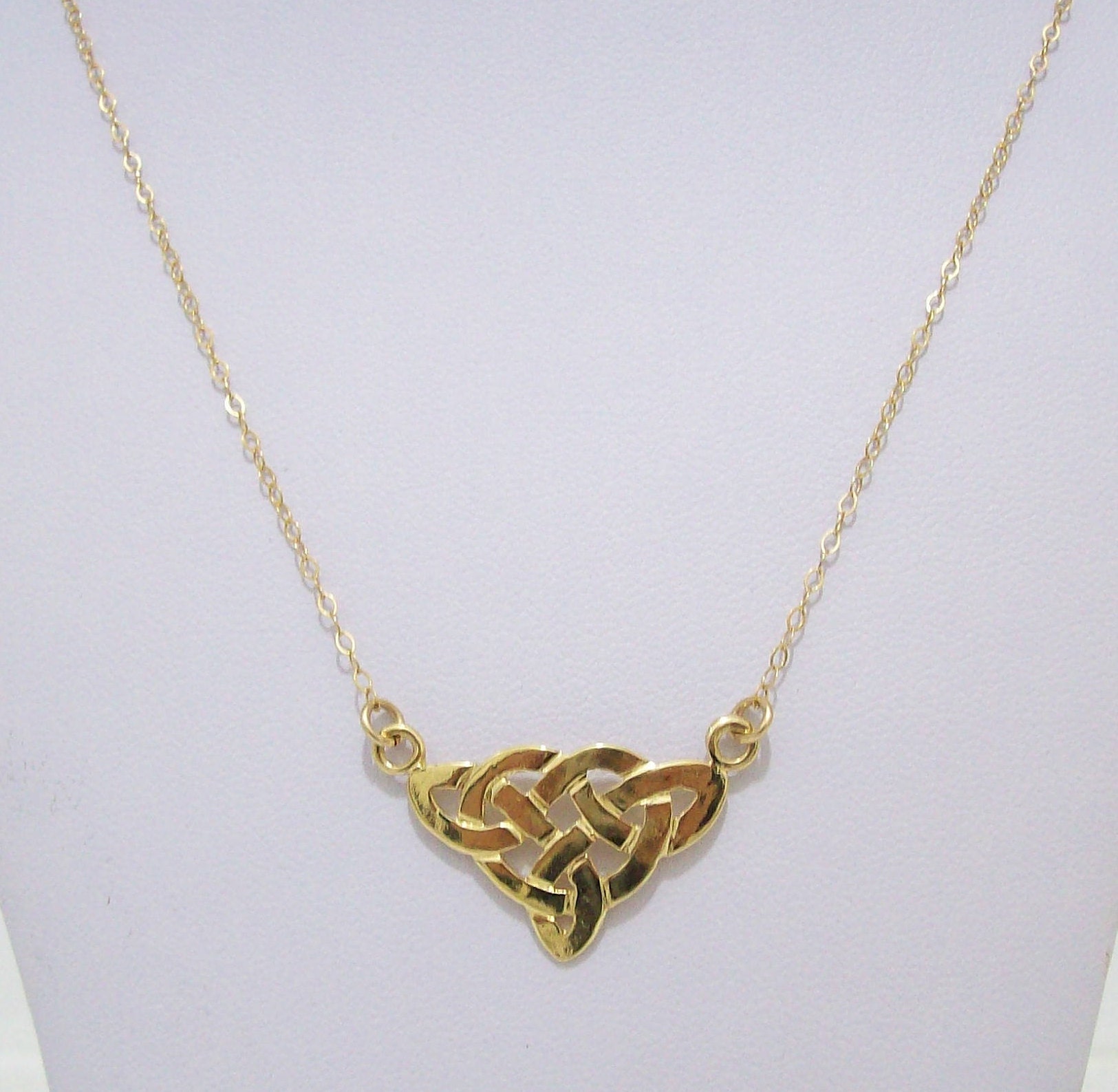 Triangle Necklace, Gold Triable Triangle Pendant, Geometric Jewelry ...