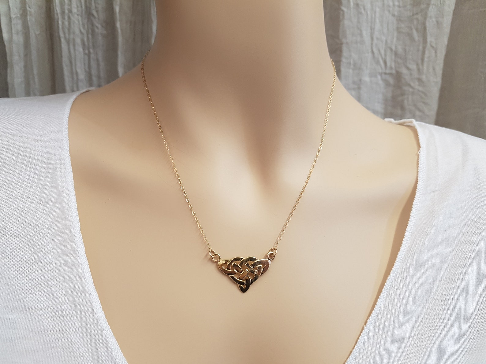 Triangle Necklace Gold Triable Triangle Pendant Geometric | Etsy