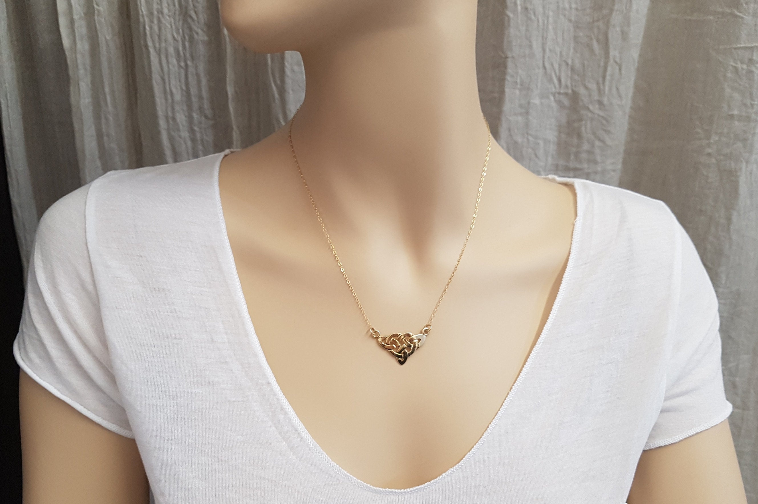 Triangle Necklace Gold Triable Triangle Pendant Geometric | Etsy