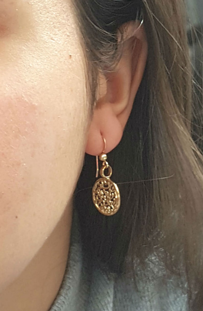 Shema Israel Earrings, Shma Hebrew Prayer Dangle Earrings, Gold-filled ...