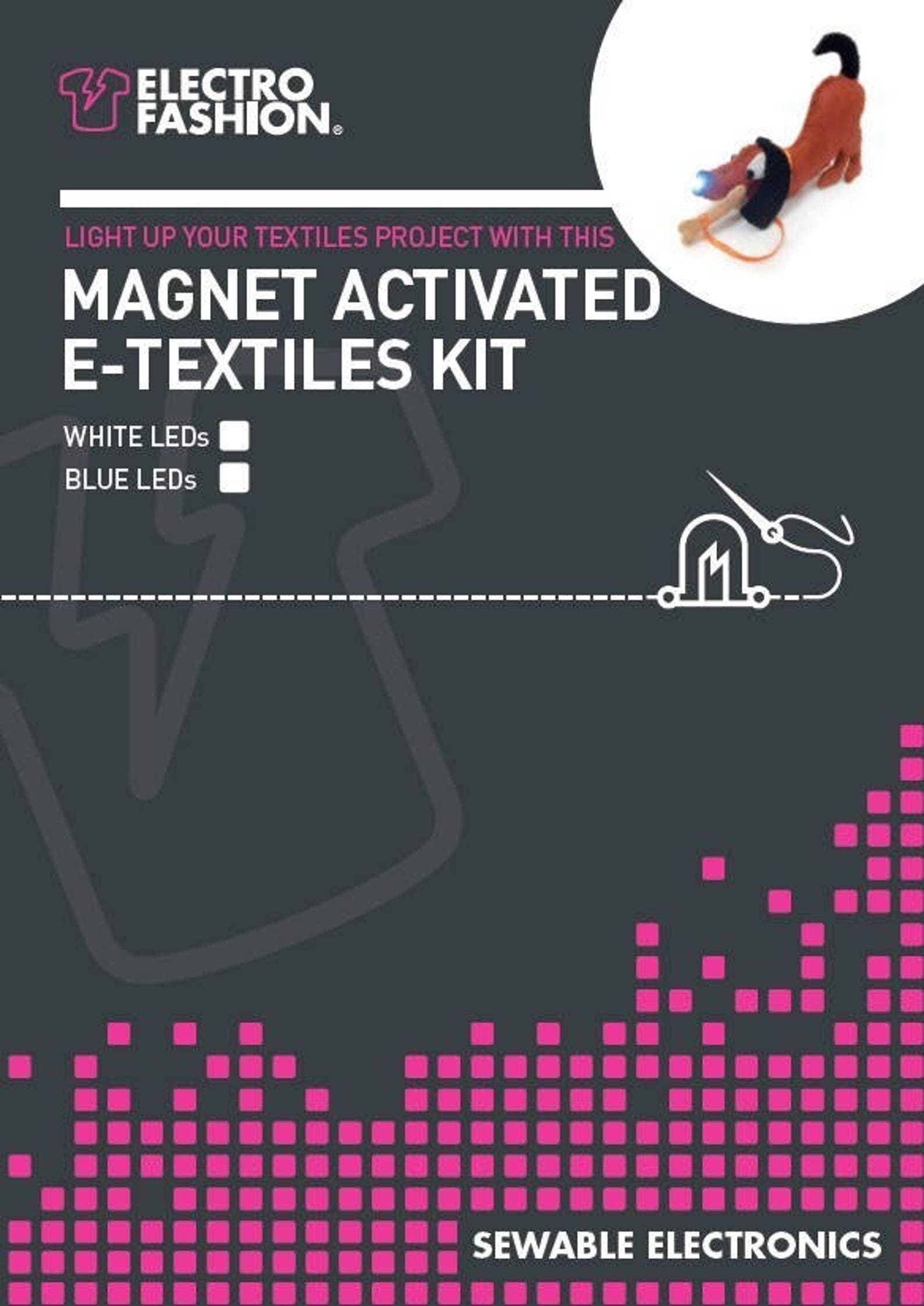 Electro-Fashion Magnet Activated E-Textiles Kit Sewable | Etsy