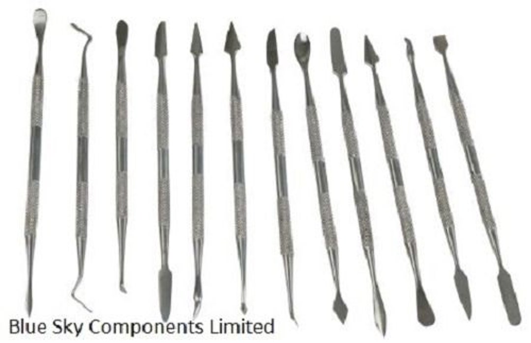 12PC Stainless Steel Wax Carvers Carving Sculptor Dental Probes Pick Tool Set UK - Etsy