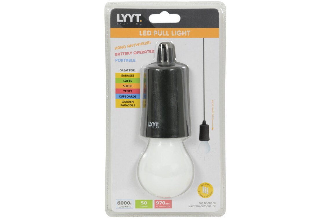 2 X LED Pull Lights Battery Powered Sheds Lofts Garages - Etsy UK