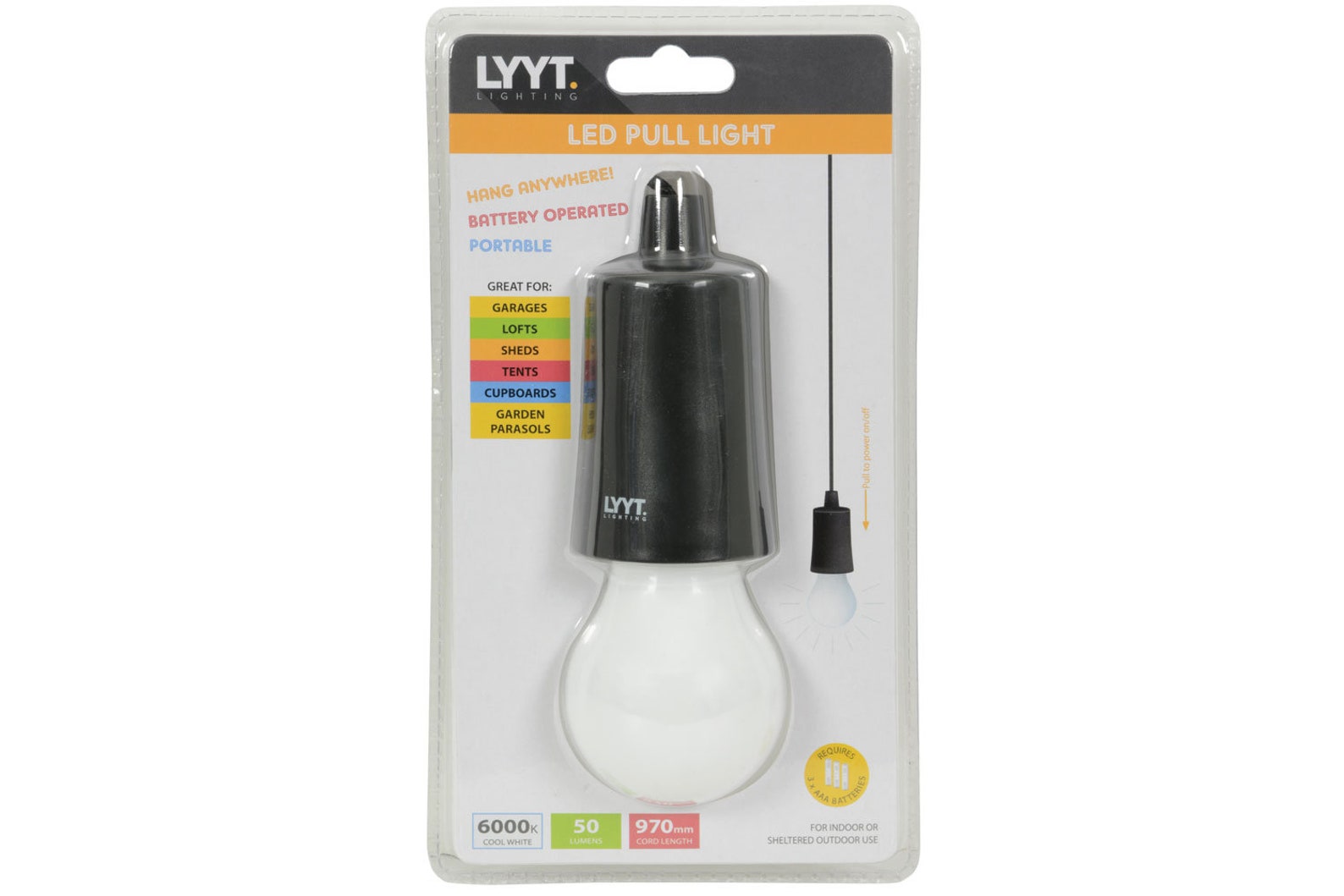 2 X LED Pull Lights Battery Powered Sheds Lofts Garages - Etsy UK