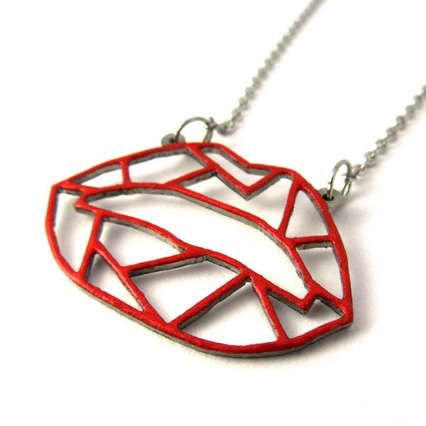 Red Lips Necklace - Etsy