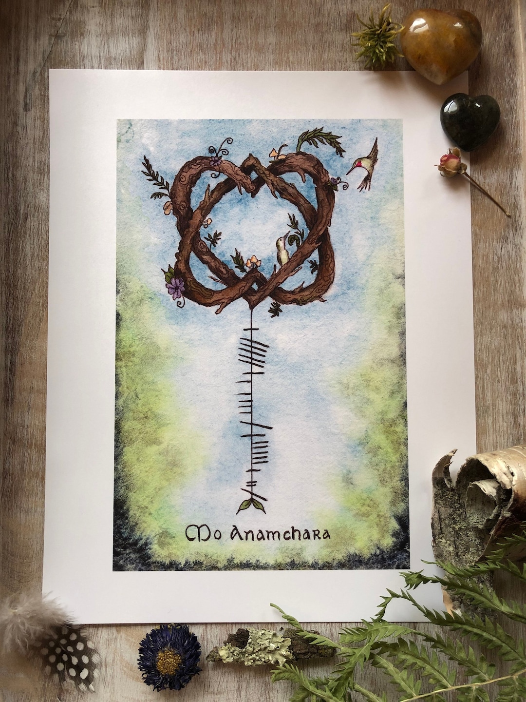 My Soulmate (mo Anamchara) - Celtic Valentine Fine Art Print - Gaelic ...