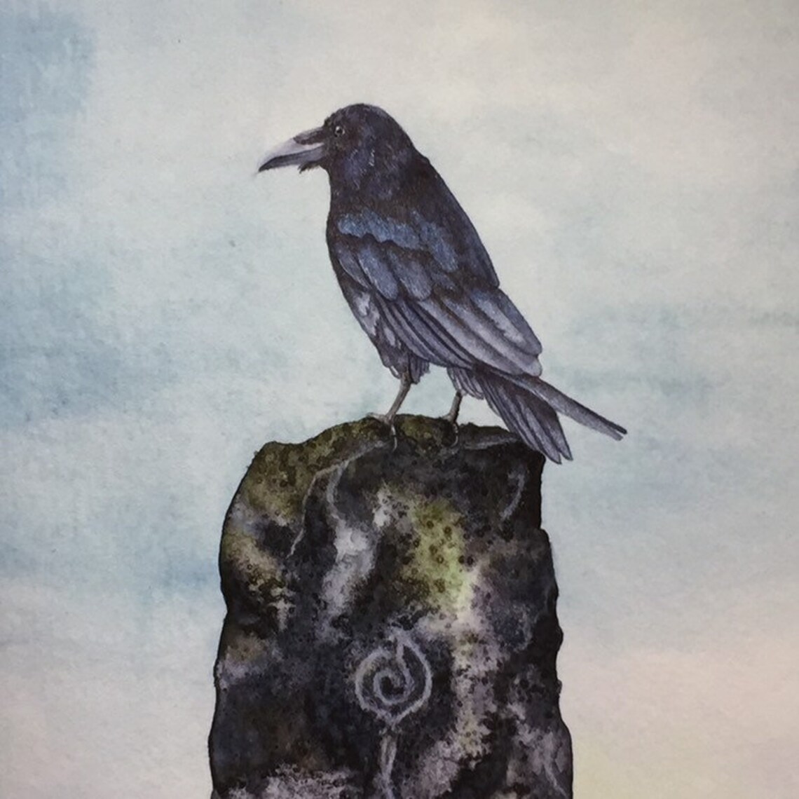 The Stone Raven Fine Art Print Stone Circle Scotland - Etsy