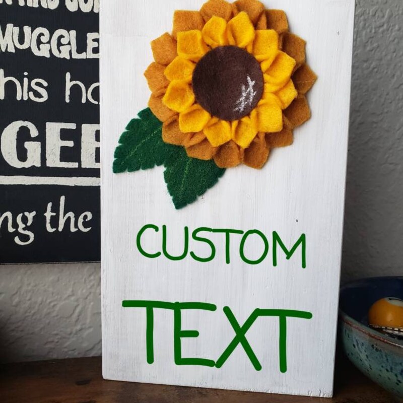 Felt Flower Plaque - Etsy