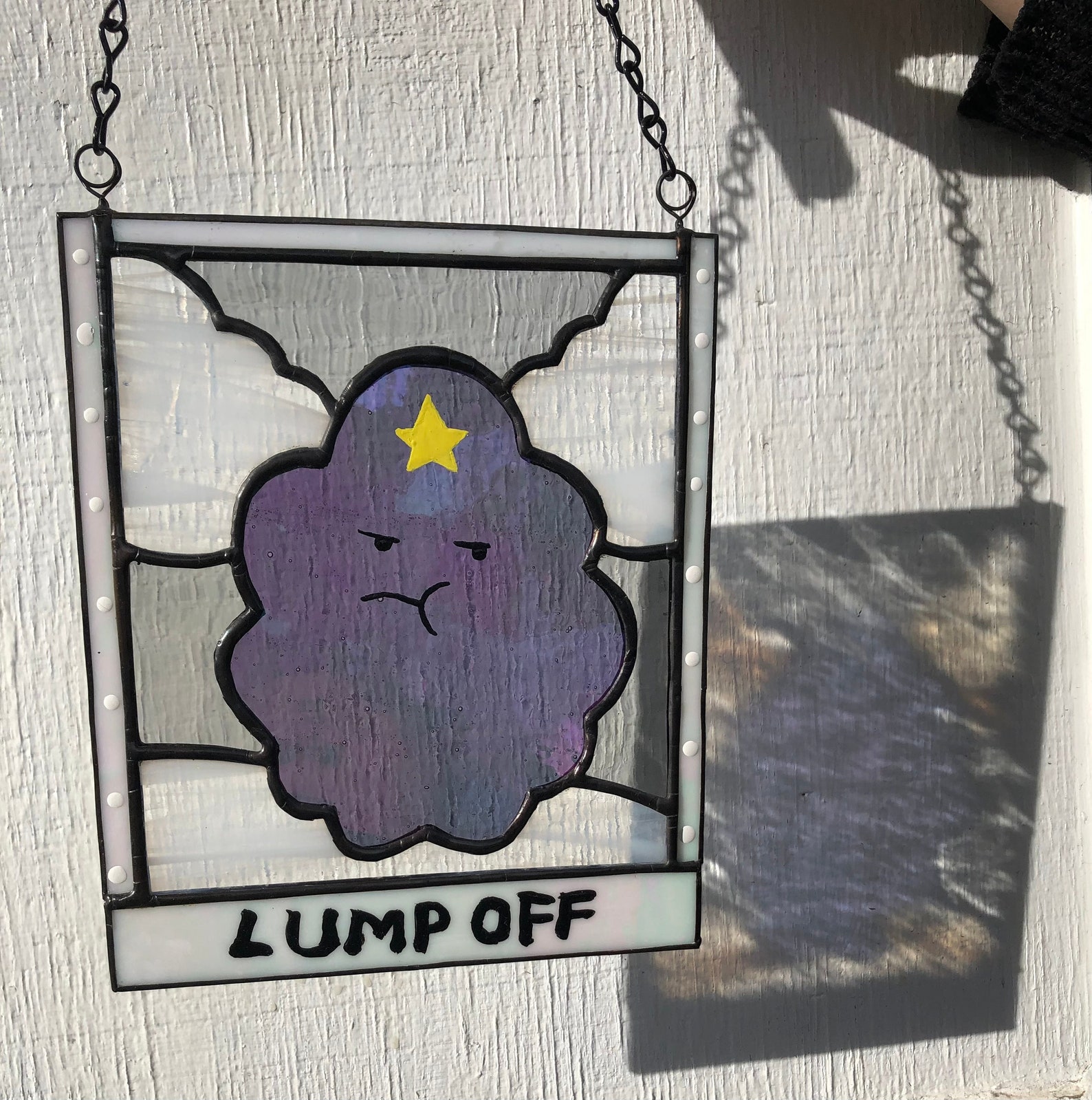 Adventure Time Lumpy Space Princess Stained Glass Suncatcher Panel MADE ...