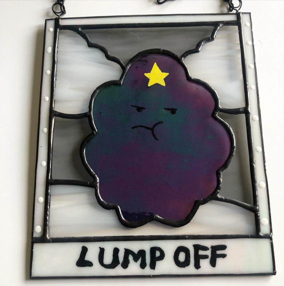 Adventure Time Lumpy Space Princess Stained Glass Suncatcher Panel MADE ...