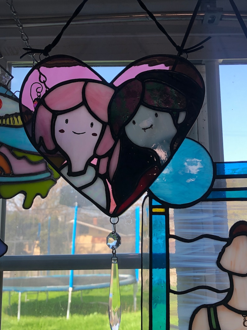 Adventure Time Marceline Bonnie Princess Bubblegum Stained Glass ...