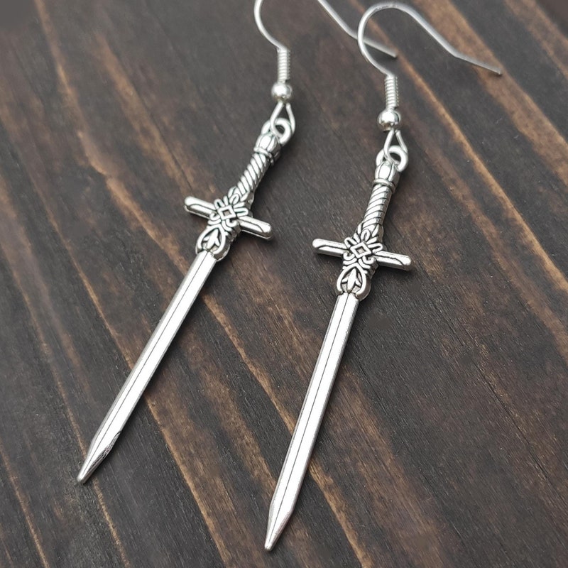 Sword Earrings - Etsy