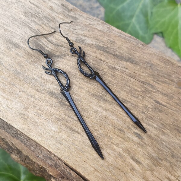 Sword Earrings - Etsy