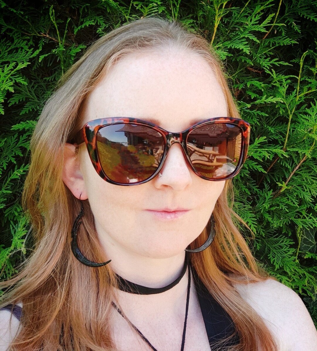 Large Black Sickle Sword Earrings, Fantasy Weapon Scythe Gothic Jewelry ...