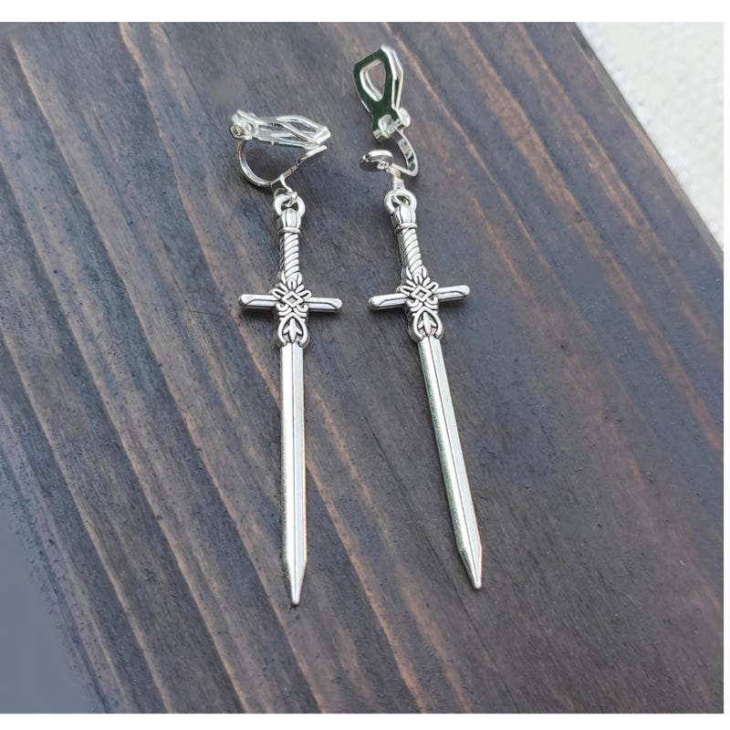 Sword Earrings - Etsy