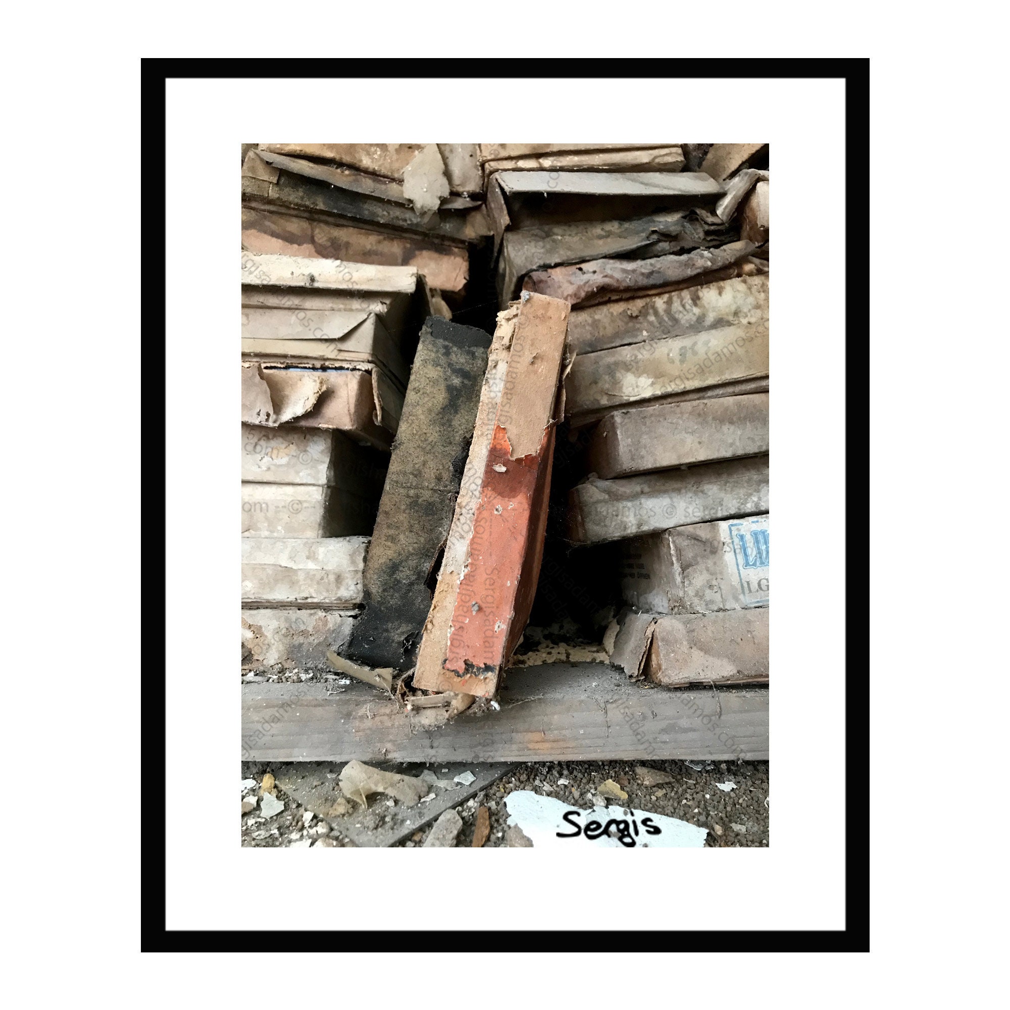 Color Photography of Abandoned Boxes That Contain Glass Negative Plates ...