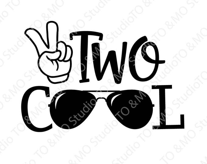 Two Birthday SVG 2nd Birthday Svg Two Cool Svg Birthday - Etsy