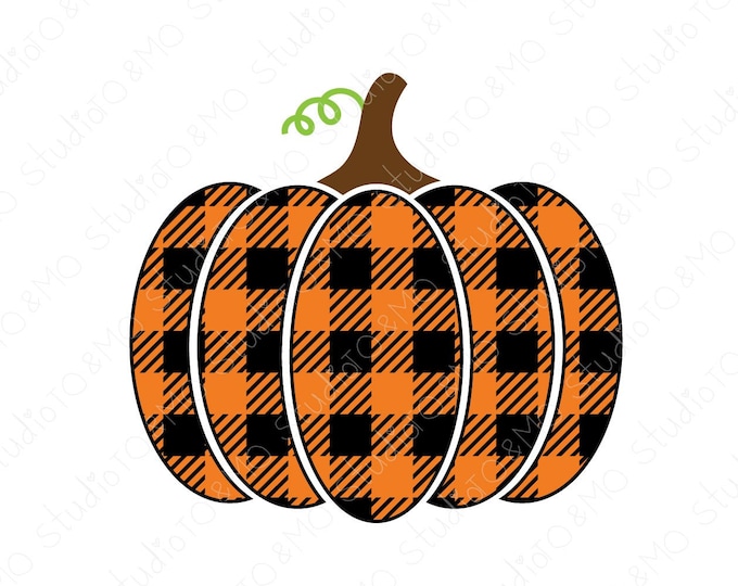 Halloween Plaid Pumpkin SVG Thanksgiving Pumpkin Svg Pumpkin - Etsy