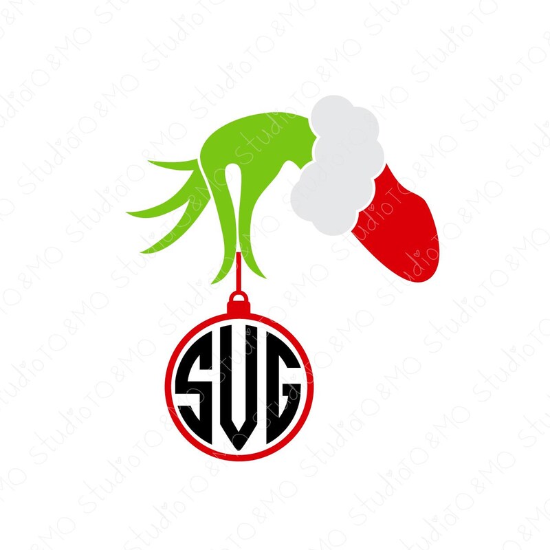 Grinch Monogram Svg - Etsy