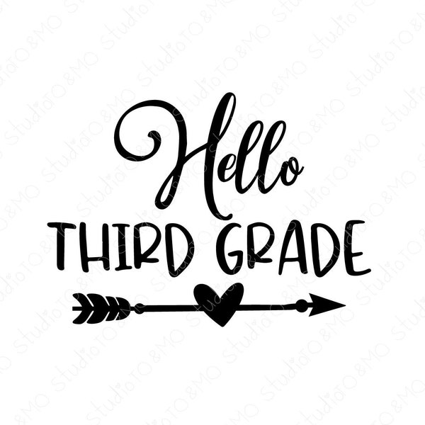 Third Grade Svg - Etsy
