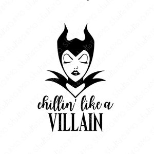 maleficent face outline