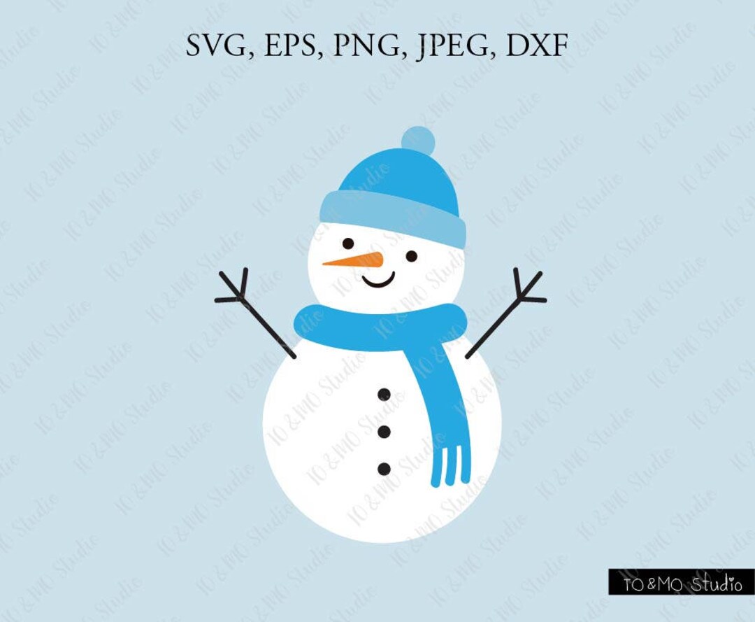 Snowman Svg, Christmas Snowman Svg, Christmas Clip Art, Snowboy SVG ...