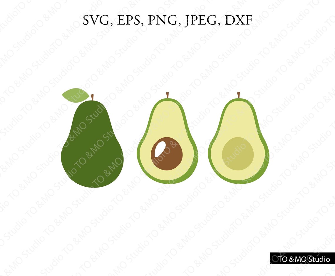 Avocado SVG, Avocado Clipart, Avocado Print SVG, SVG Files, Cricut ...