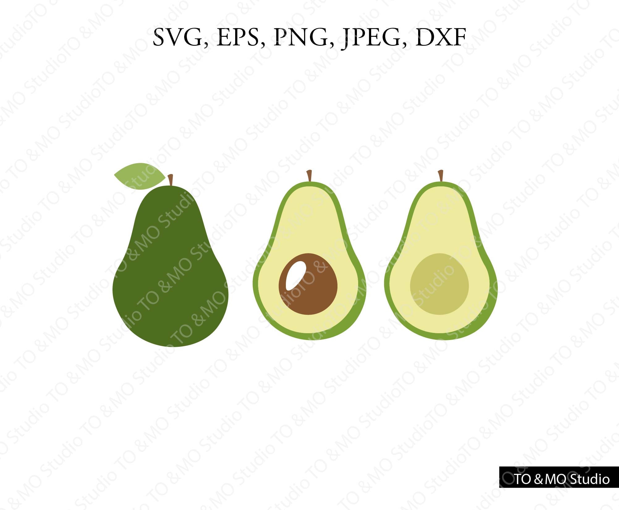 Avocado SVG Avocado Clipart Avocado Print SVG SVG Files | Etsy