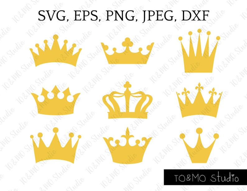 Plotterdatei Krone Krone SVG Krone SVG Krone Clipart Krone - Etsy.de