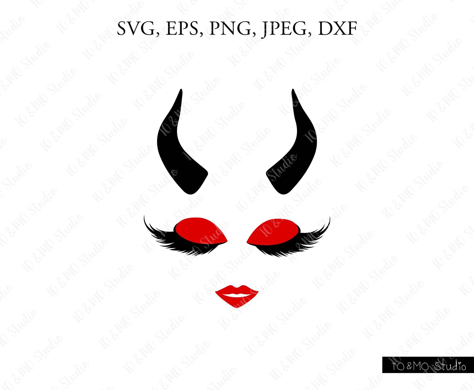 Devil Halloween SVG Devil Girl Monogram Svg Monster Svg | Etsy