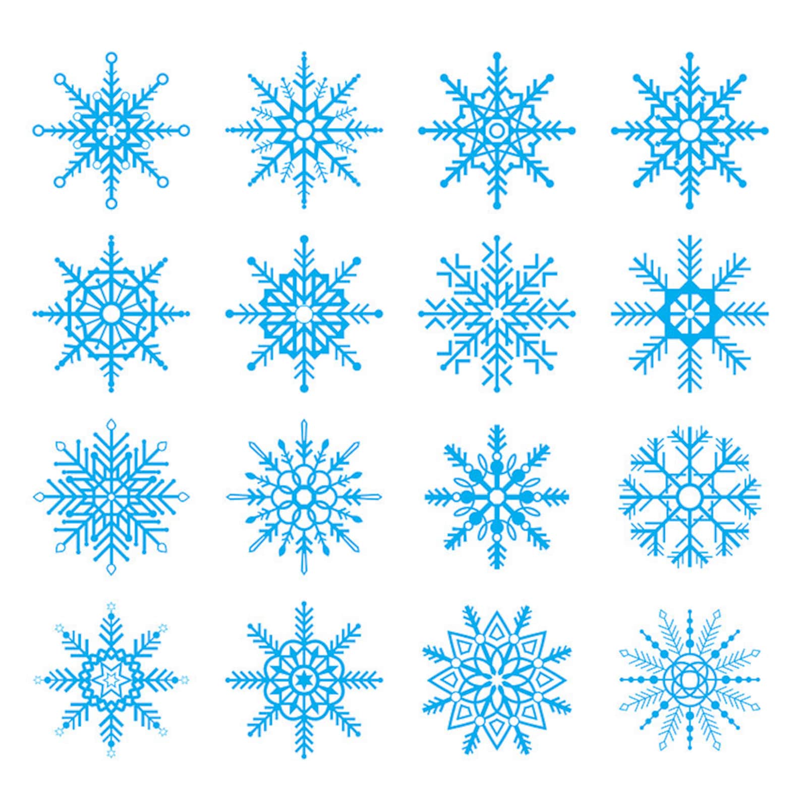 Glitter Snowflake Clip Art & Vectors Invitation Crafting | Etsy