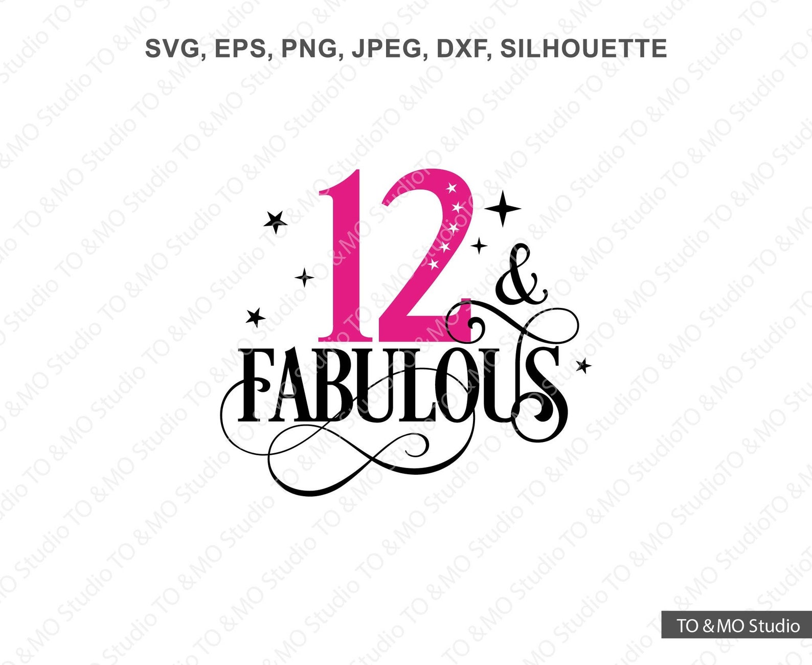 Twelfth Birthday SVG 12th Birthday Svg 12th Birthday | Etsy