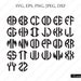 Monogram 2 Letters Svg, Monogram Alphabet 2 Letters Circle Svg ...