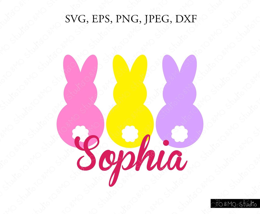 Easter SVG, Peep SVG, Cute Peeps Svg, Bunny Clip Art, Bunny Face Svg ...