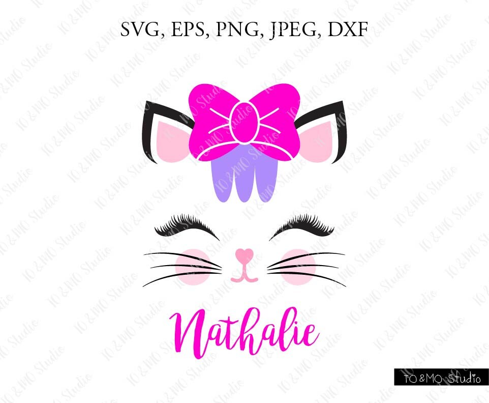 Cat SVG Kitty SVG Kitty Face Svg Cat Clip Art Cute Cat | Etsy