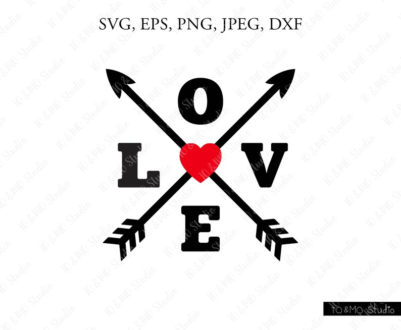 Love Arrows Svg Valentine Svgvalentines Day Svg Valentine - Etsy
