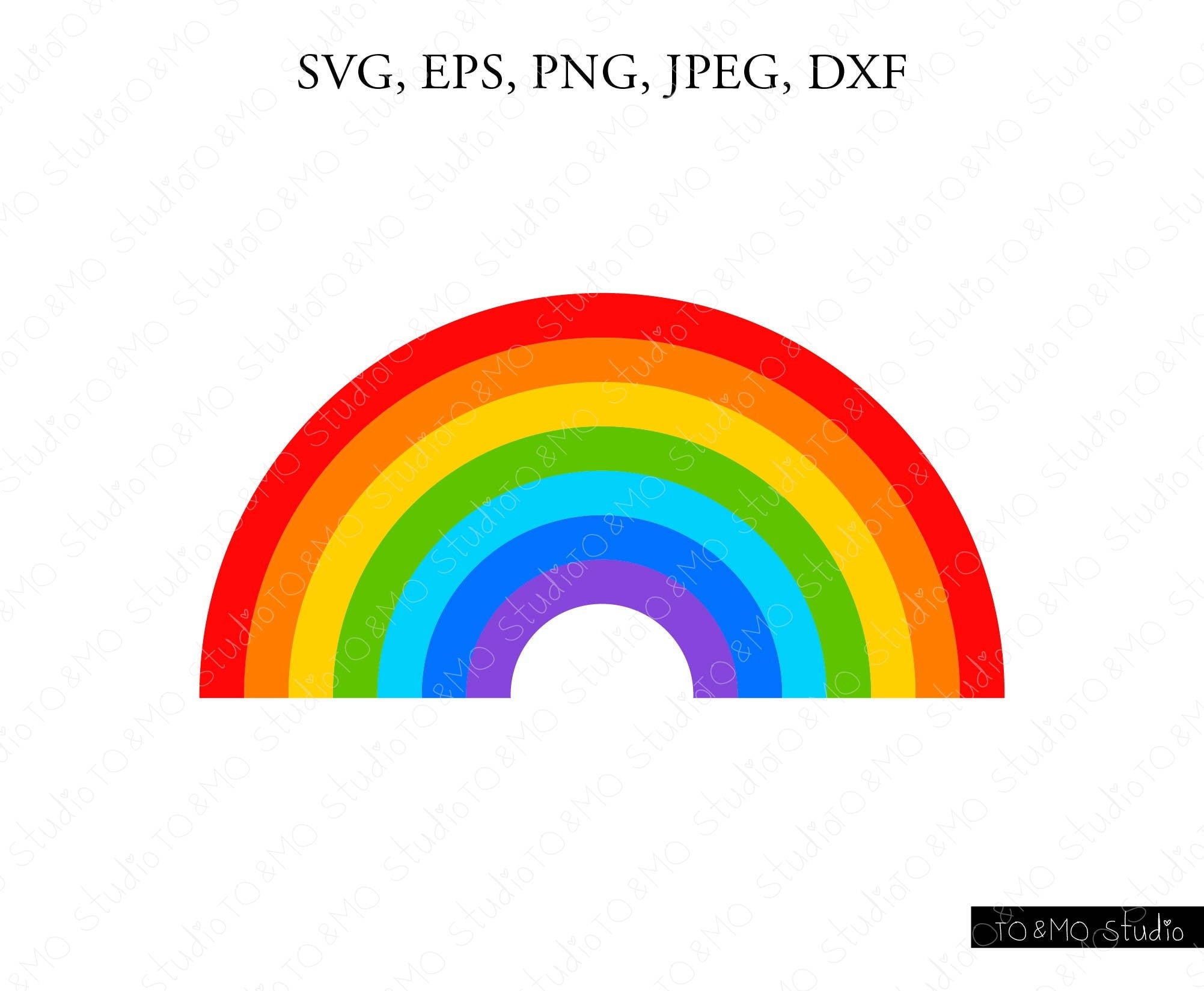 Rainbow SVG Rainbow Clip Art Svg Rainbow Cut File Svg Cute - Etsy UK