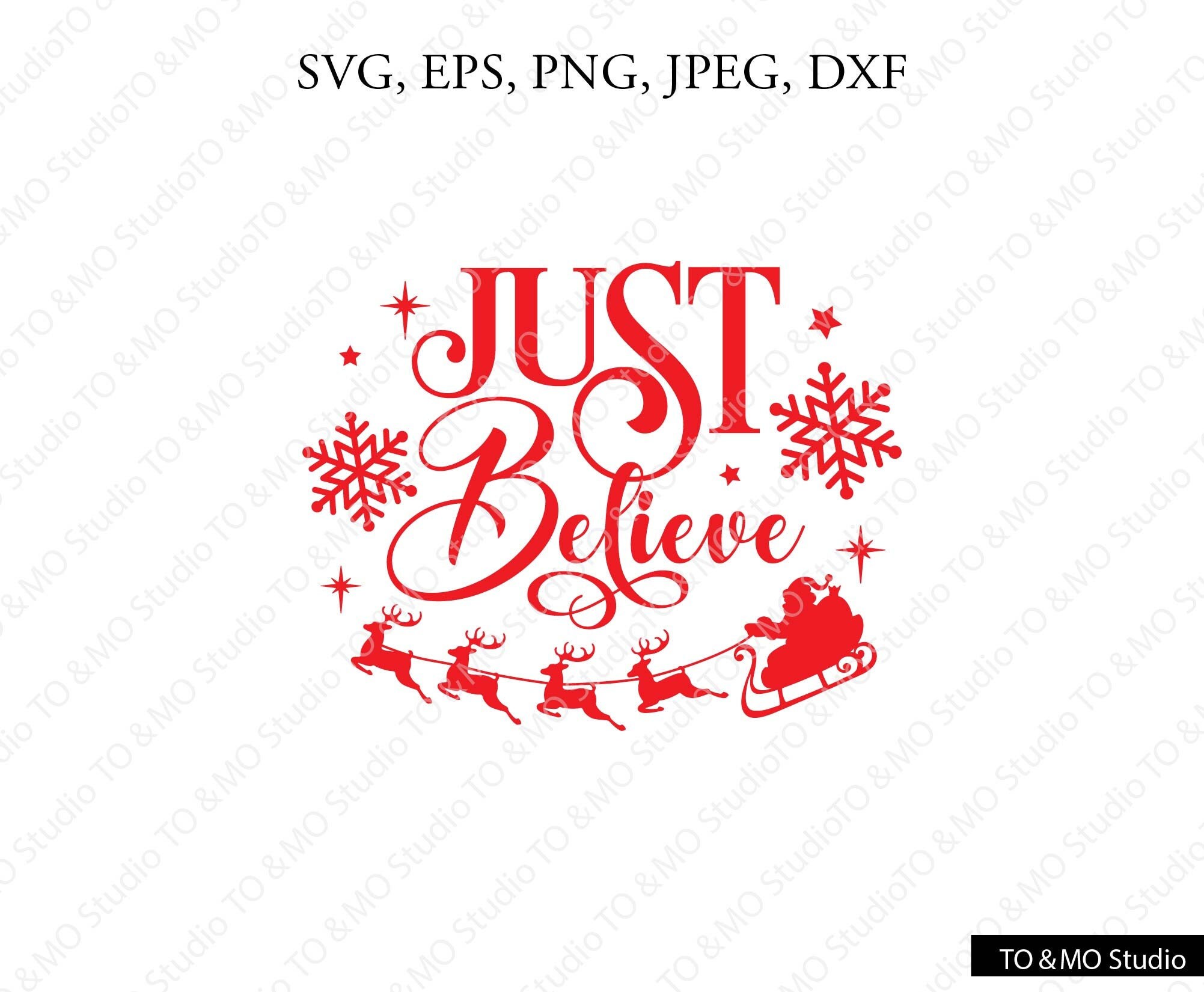 Merry Christmas SVG Jingle Bells SVG Snowflake Svg | Etsy