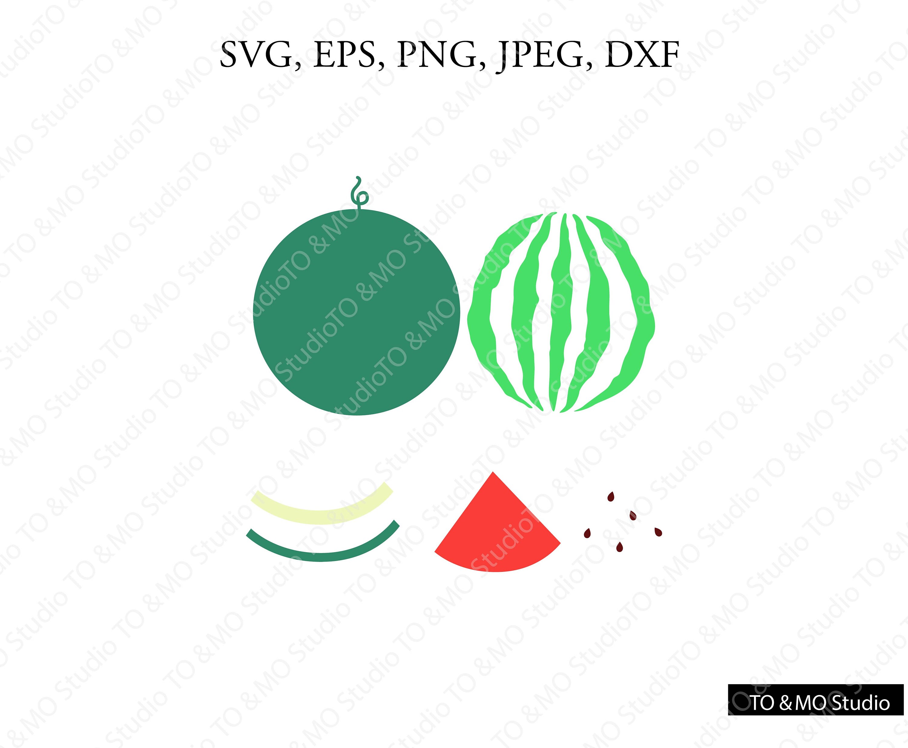 Watermelon SVG Watermelon Fruit Svg Watermelon Clipart | Etsy