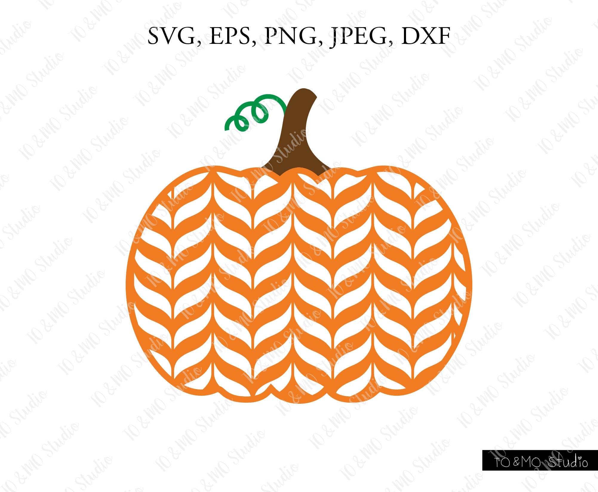 Chevron Pumpkin SVG Pumpkin Svg Halloween Svg Pumpkin | Etsy