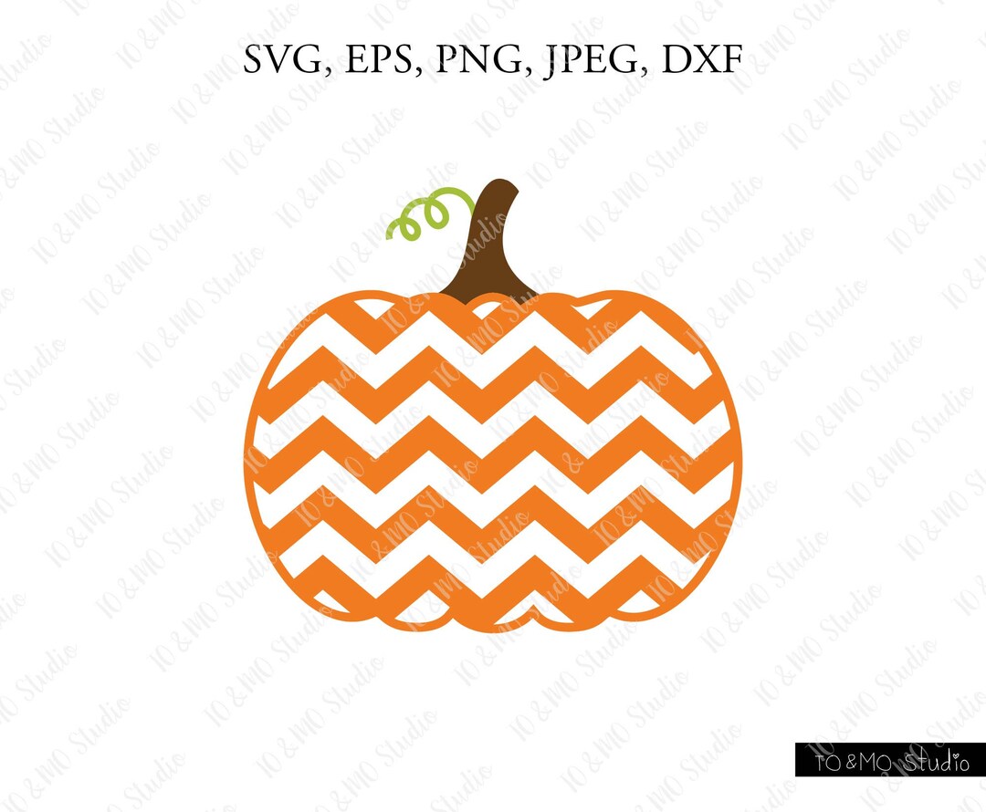 Chevron Pumpkin SVG, Pumpkin Svg, Halloween Svg, Pumpkin Clipart ...