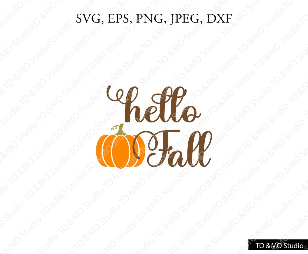 Hello Fall Svg, Herbst Svg, Herbst Svg, Herbst SVG, Kürbis Svg, Herbst ...