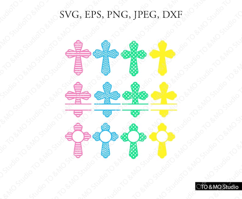 Easter Svg, Cross SVG, Cross Monogram Svg, Christening Svg, Religious ...