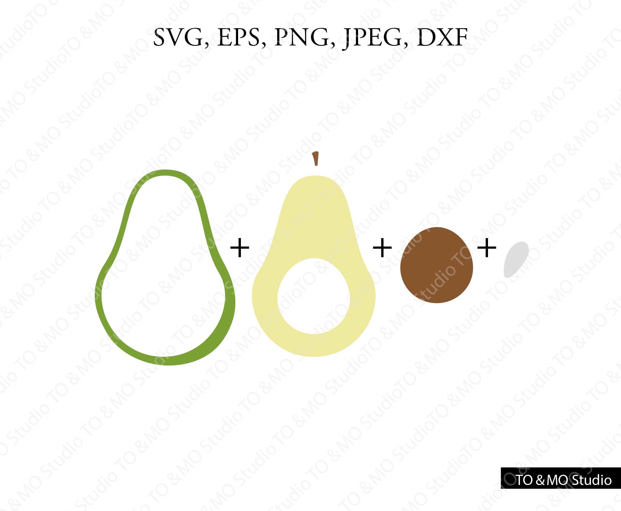Avocado SVG Avocado Clipart Avocado Print SVG SVG Files | Etsy
