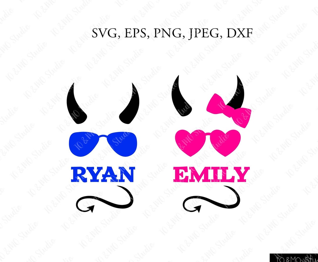 Devil Halloween SVG, Devil Monogram Svg, Devil Svg, Halloween Svg, Cute ...